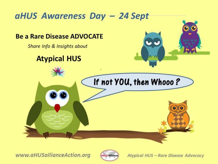 aHUS Awareness Day- 24 Sept Campaign Outreach - aHUS Alliance Action
