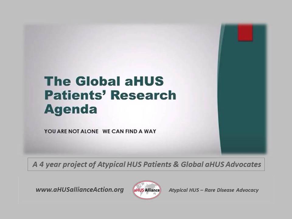 Diagnosis - aHUS Agenda Topic 3 - aHUS Alliance Action