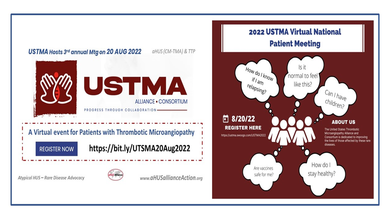 aHUS Patient Meeting Aug 2022 - USTMA - aHUS Alliance Action