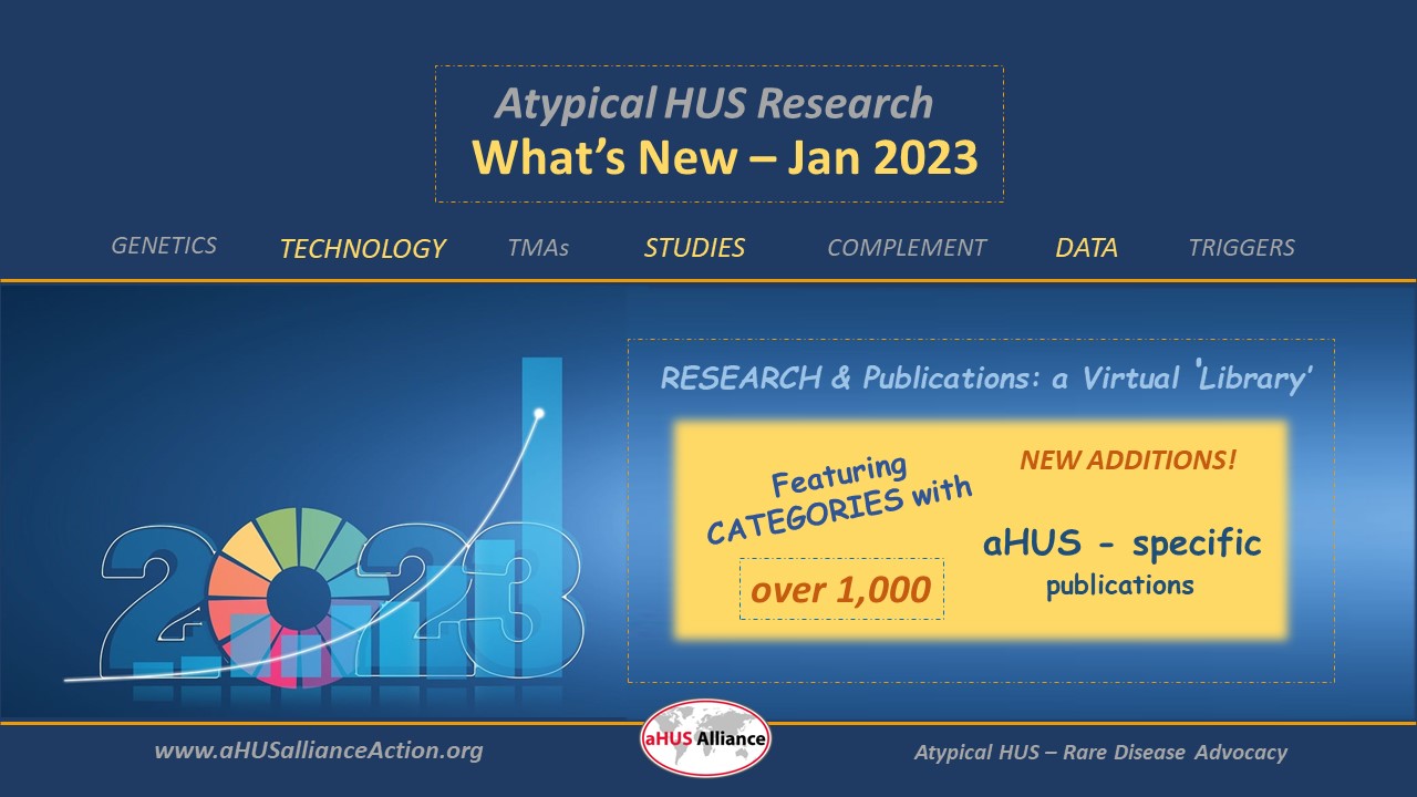 What’s New in aHUS Research? Jan 2023 Edition - aHUS Alliance Action